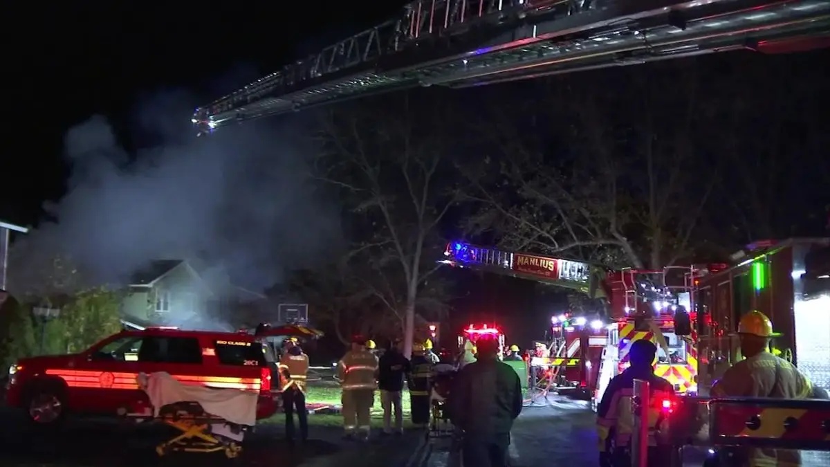 Manlius Home Under Construction Destroyed by Fire In Early Morning ...