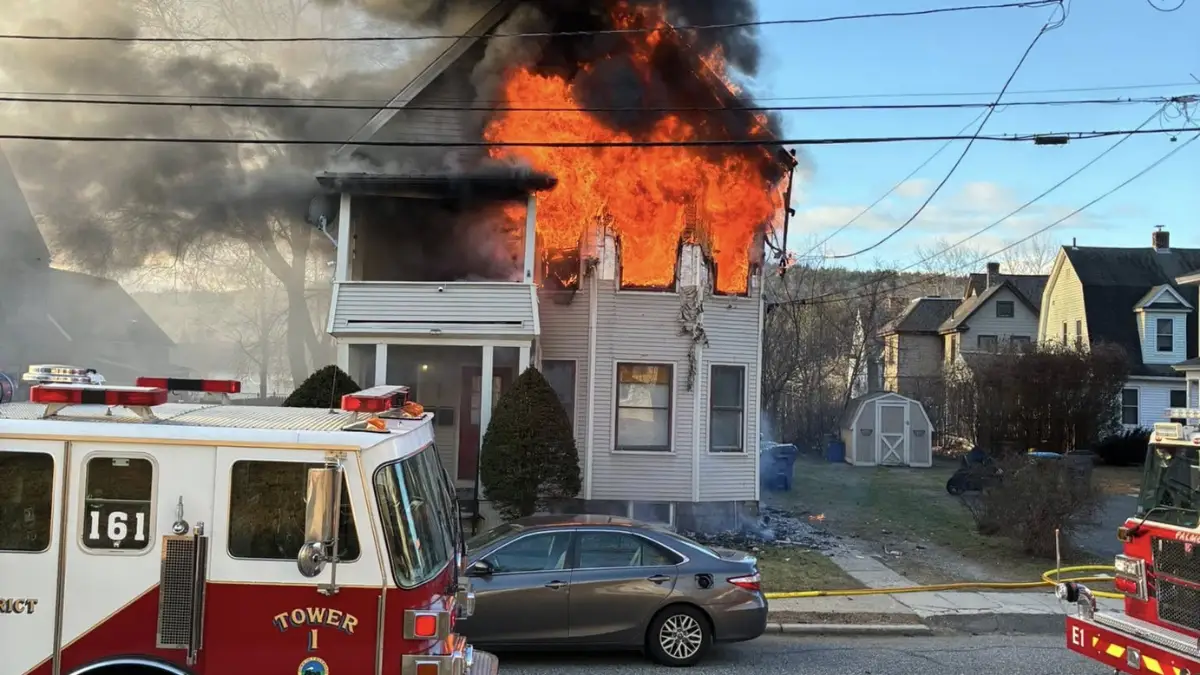 One Firefighter Hospitalized After Massachusetts House Fire ...
